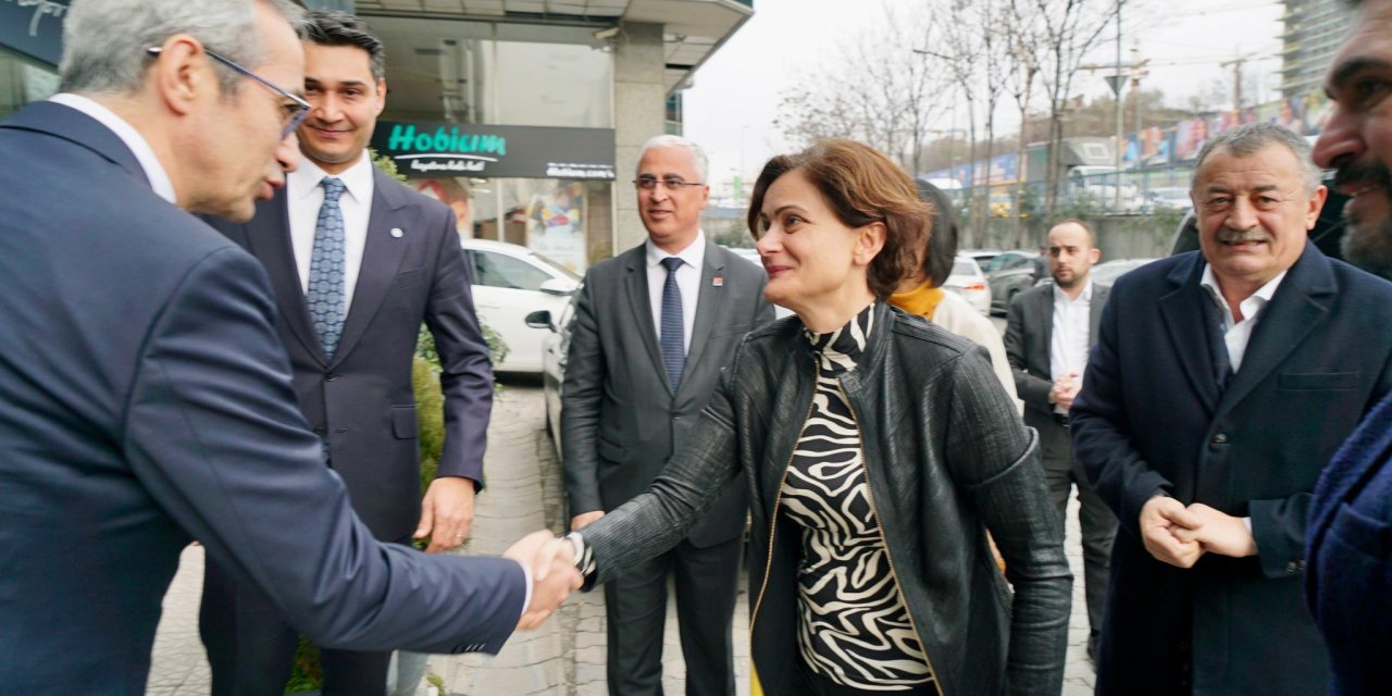 Canan Kaftancıoğlu'ndan İYİ Parti'li Coşkun Yıldırım'a kutlama ziyareti