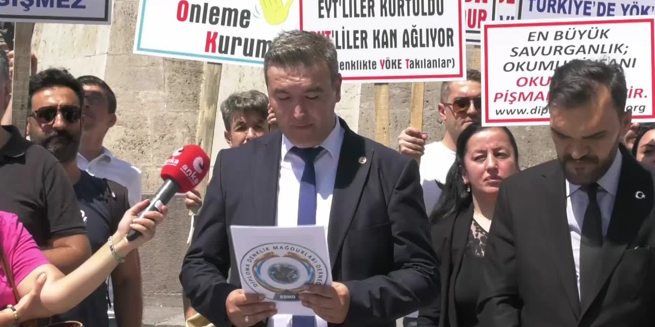 Diploma Denklik Mağdurları Derneği: Talebimiz aileleriyle birlikte 1 ...